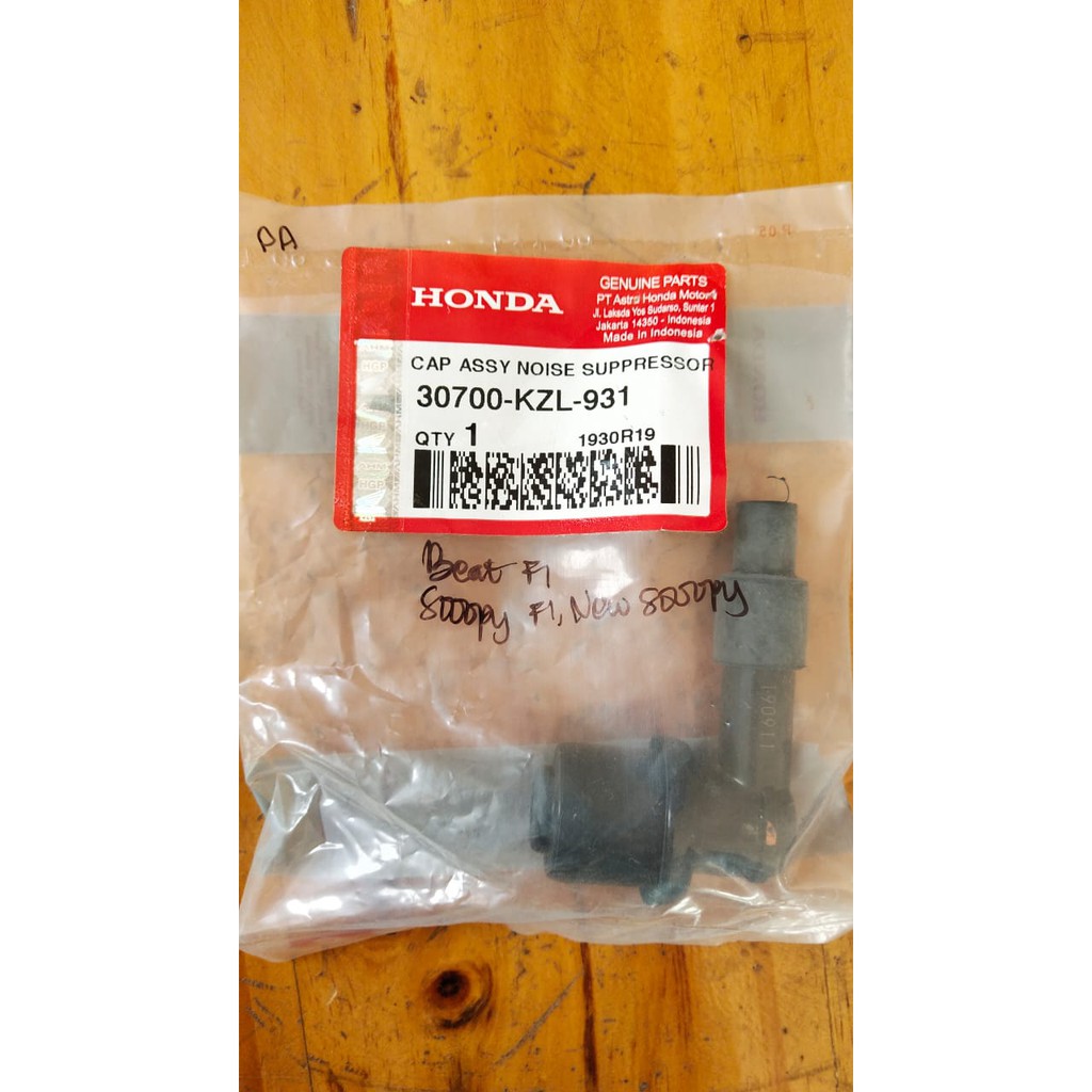 Jual Cop Kop Cangklong Tutup Busi Cap Assy Noise Supressor Beat FI ...
