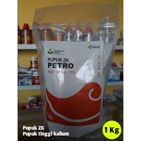 Jual Pupuk ZK Petro Original Pupuk Kalium Tinggi kemasan 1Kg | Shopee ...