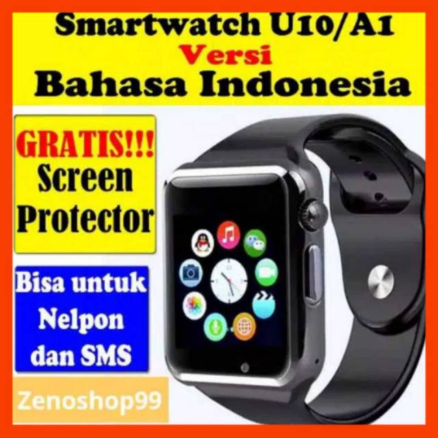 Jual Smartwatch A1/U10 HIGH QUALITY Jam Tangan HP U10 | Shopee Indonesia