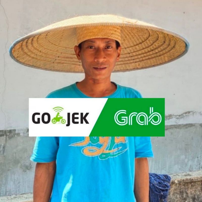 Jual Caping topi petani Vietnam super jumbo lebar 70 - 80 cm | Shopee ...