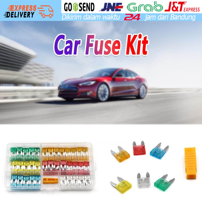 Jual 120PCS/Set Fuse Blade - Sekering Tancap - Skring Mobil - Besar ...