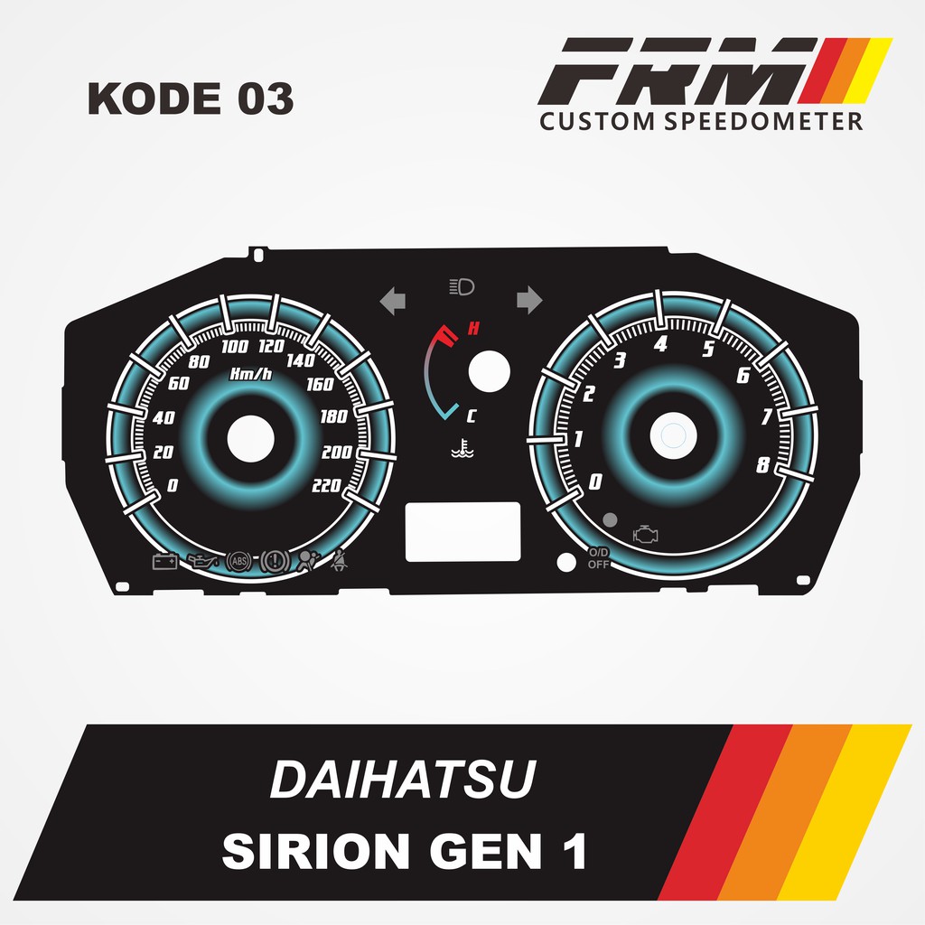 Jual Custom Panel Speedometer Papan speedometer Daihatsu Sirion Gen 1 ...