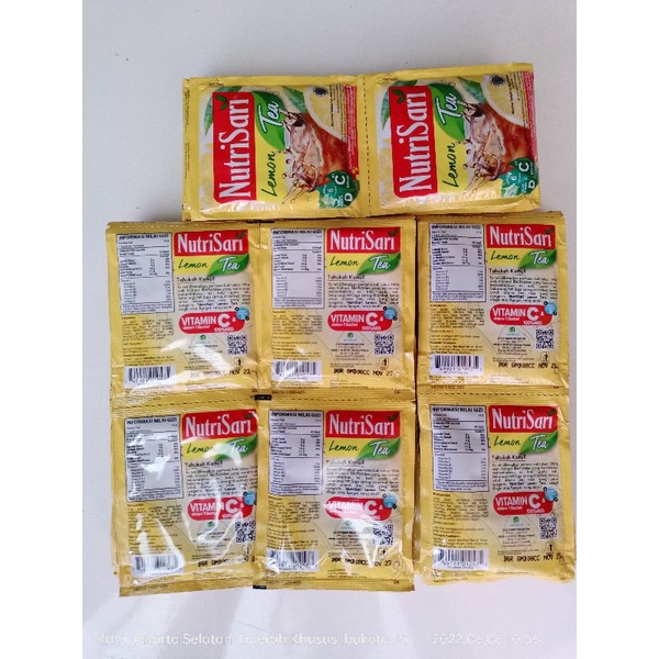 Jual Nutrisari Lemon tea 1 renceng isi 10 pcs | Shopee Indonesia