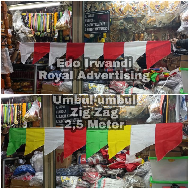 Jual Umbul-umbul Bendera Merah Putih dan Warna Warni Ukuran 2,5 Meter Ready Stock Berkualitas ...