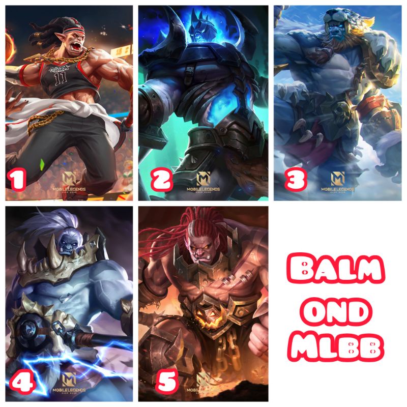 Jual POSTER MOBILE LEGENDS BALMOND / POSTER MOBILE LEGENDS A4 A3 ...
