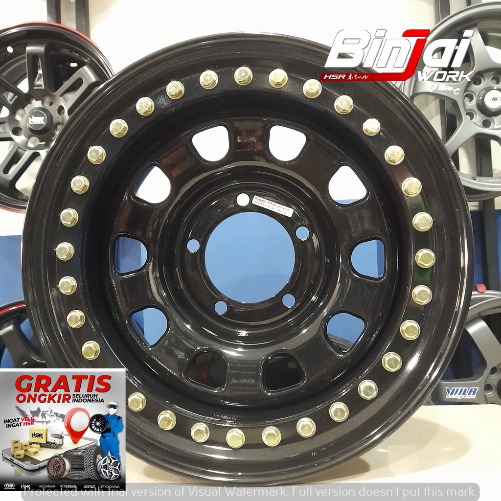 Jual Velg Mobil Sidekick Katana Jimny BEADLOCK MOKUPO HSR R15 pcd 5X139 ...