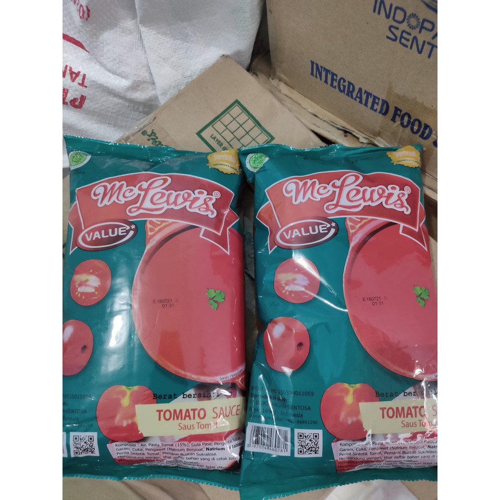 Jual mc lewis tomato sauce (saus tomat) 1000 gram/1 kg | Shopee Indonesia