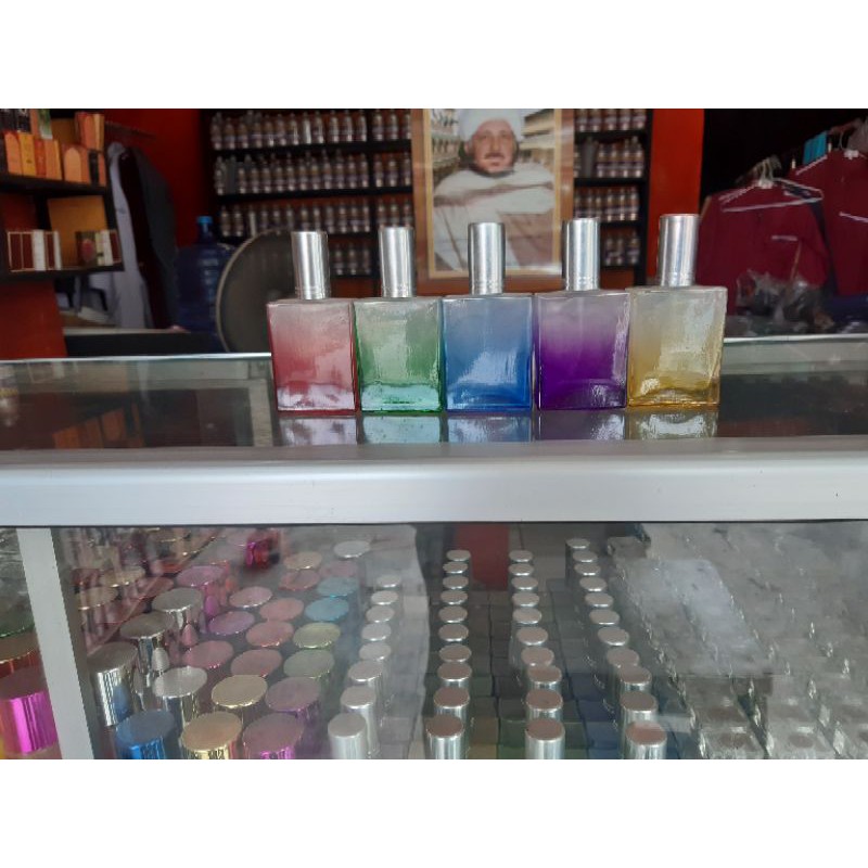 Jual botol kotak 40 ml.botol parfum botol barfume botol minyak wangi ...
