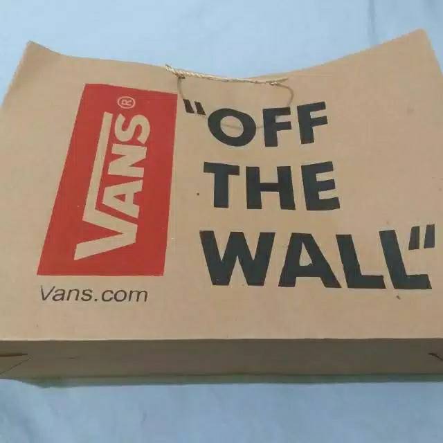 Jual Paperbag Vans Off The Wall Original Tas Sepatu baju Bungkus Kertas ...
