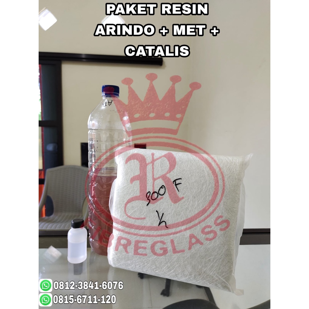 Jual PAKET 2 RESIN ARINDO 157 + MET 300 FANTATEX + CATALIS | Shopee ...