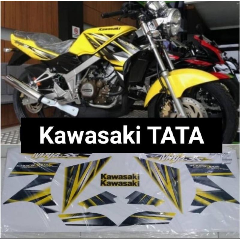 Jual Stiker stripping set ninja SS kuning 2013 Original Kawasaki ...
