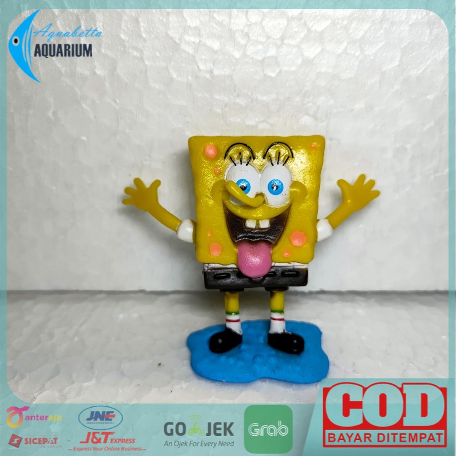 Jual Spongebob Action Figure Hiasan Aquarium Aquascape Model Spongebob ...