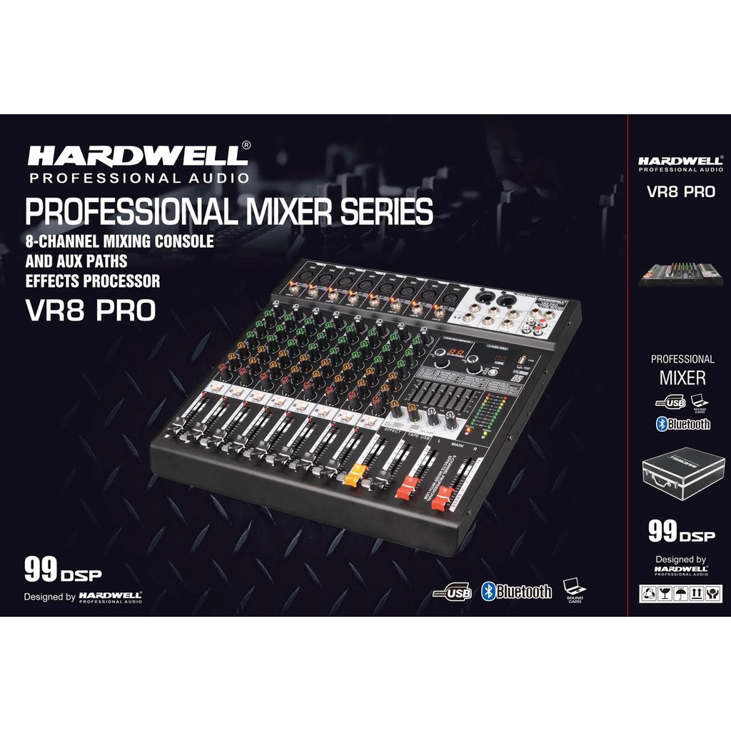 Jual HARDWELL POWER MIXER VR8 PRO (WITH HARDCASE) | Shopee Indonesia