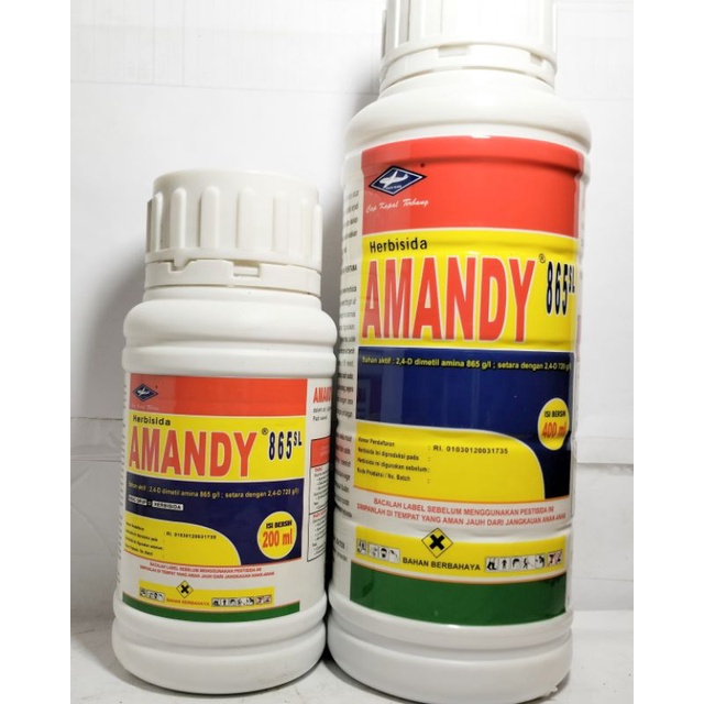 Jual Amandy 865 SL 200 ml atau 400 ml herbisida sistemik selektif ...