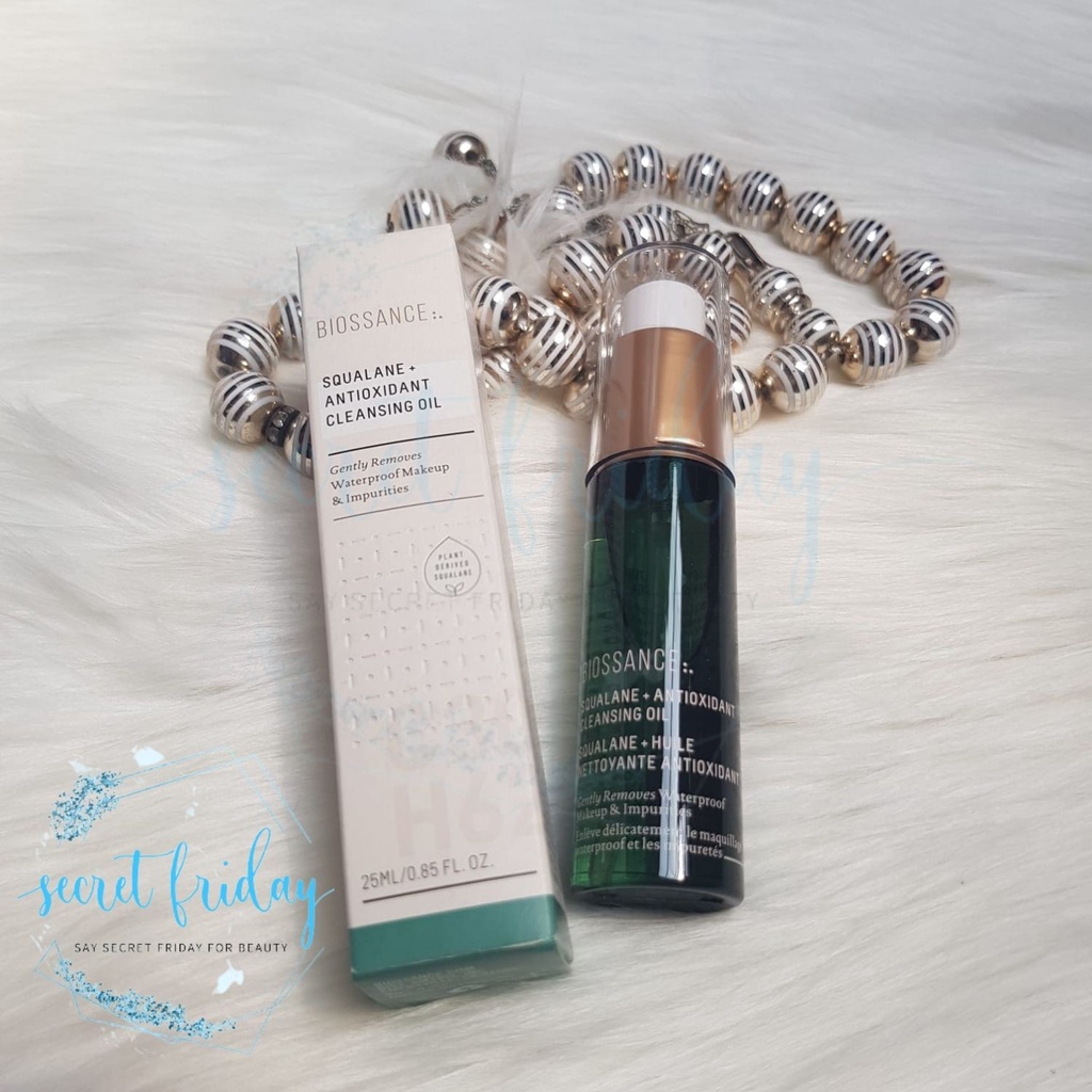 Jual BIOSSANCE Squalane + Antioxidant Cleansing Oil Travel size 25ml ...