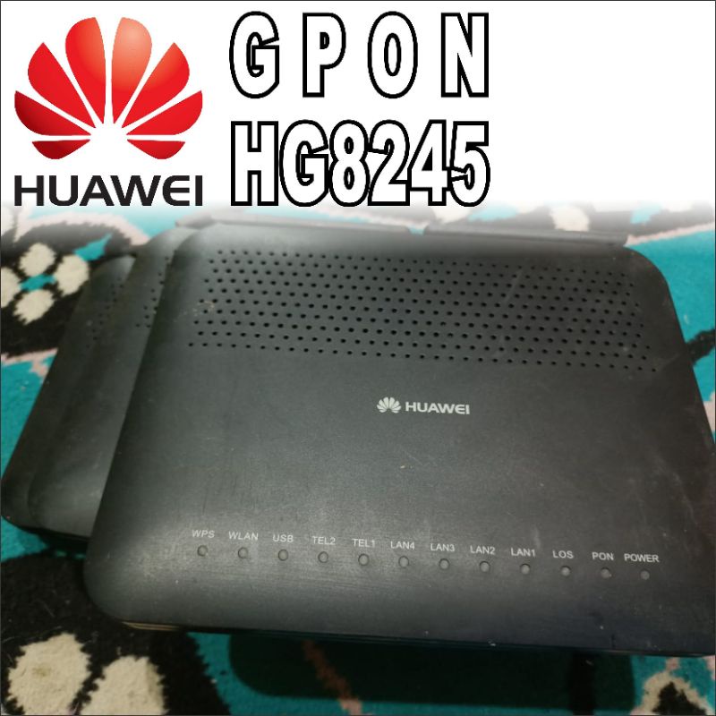 Jual modem router ont Huawei hg8245 Gpon/Epon normal jaya + adaptor ...
