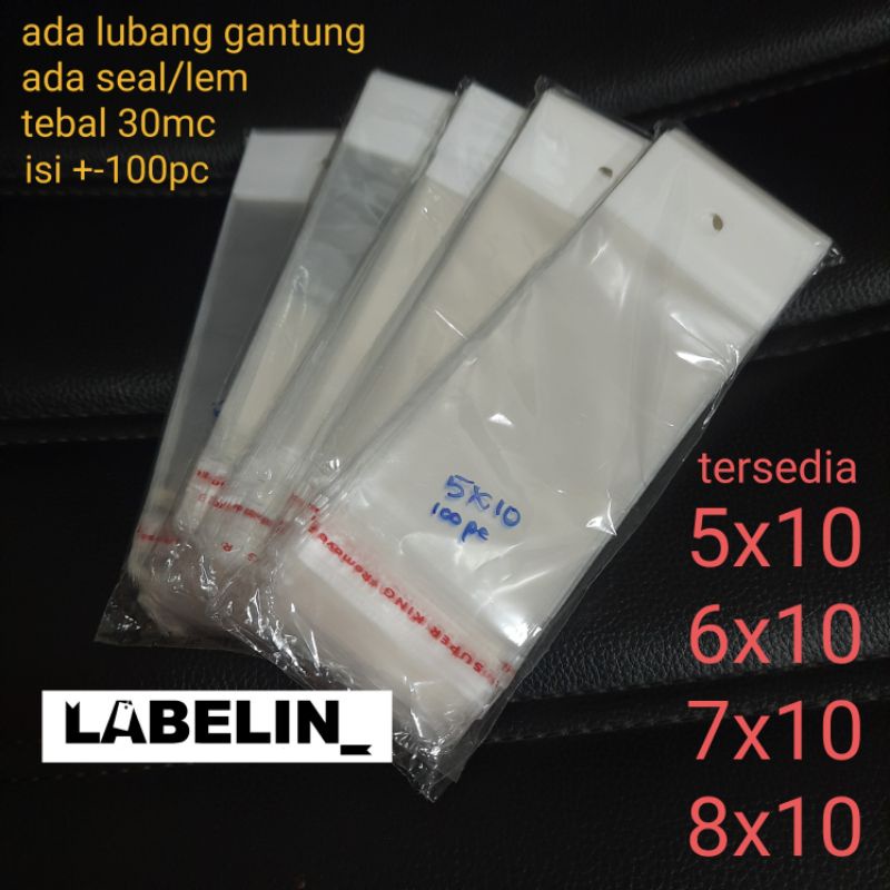 Jual Plastik Display 100pc 5x10 6x10 7x10 8x10 / Plastik gantung ...