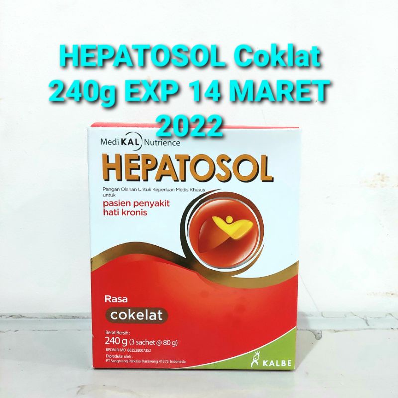 Jual Hepatosol 240 gr cokelat suplemen makanan coklat pasien penyakit ...