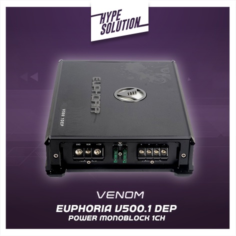 Jual VENOM Euphoria V500.1 DEP Power Monoblock 1Ch Amplifier Mono Block ...