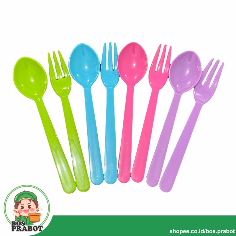 Jual SENDOK GARPU PLASTIK ANAK BPA FREE / SENDOK CAMILAN ANAK / SENDOK ...