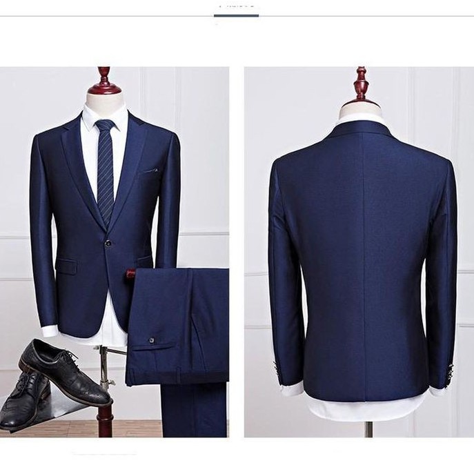 Jual SETELAN BLAZER SEMI FORMAL PRIA 4IN1 - SUPER NAVY TWIST ORIGINAL ...