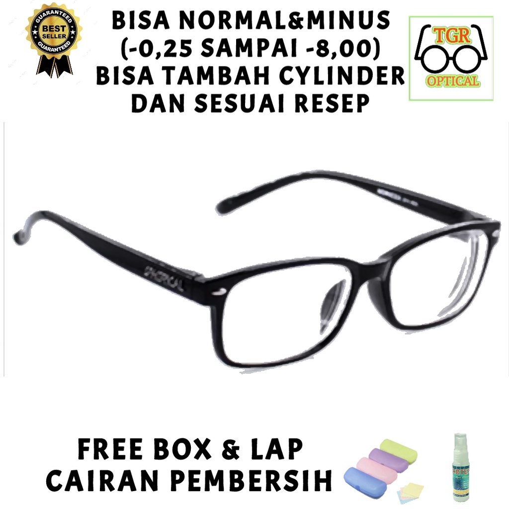 Jual Kacamata Minus Wanita & Pria Frame Persegi Panjang Lentur ...