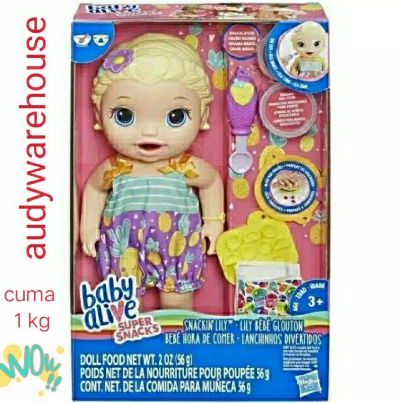Jual Baby alive snackin lily original | Shopee Indonesia