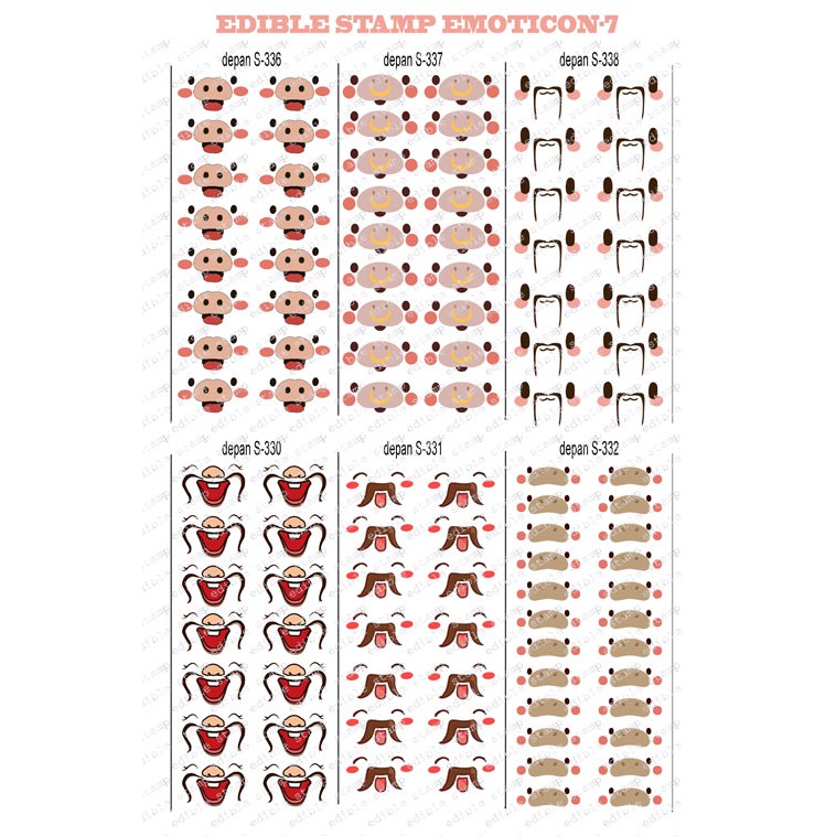 Jual Edible Stamp Stiker Makanan Edible Stiker Edible Image Edible ...