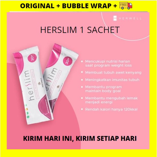 Jual HERSLIM 1 SACHET - MEAL REPLACEMENT UNTUK DIET YANG KAYA NUTRISI ...