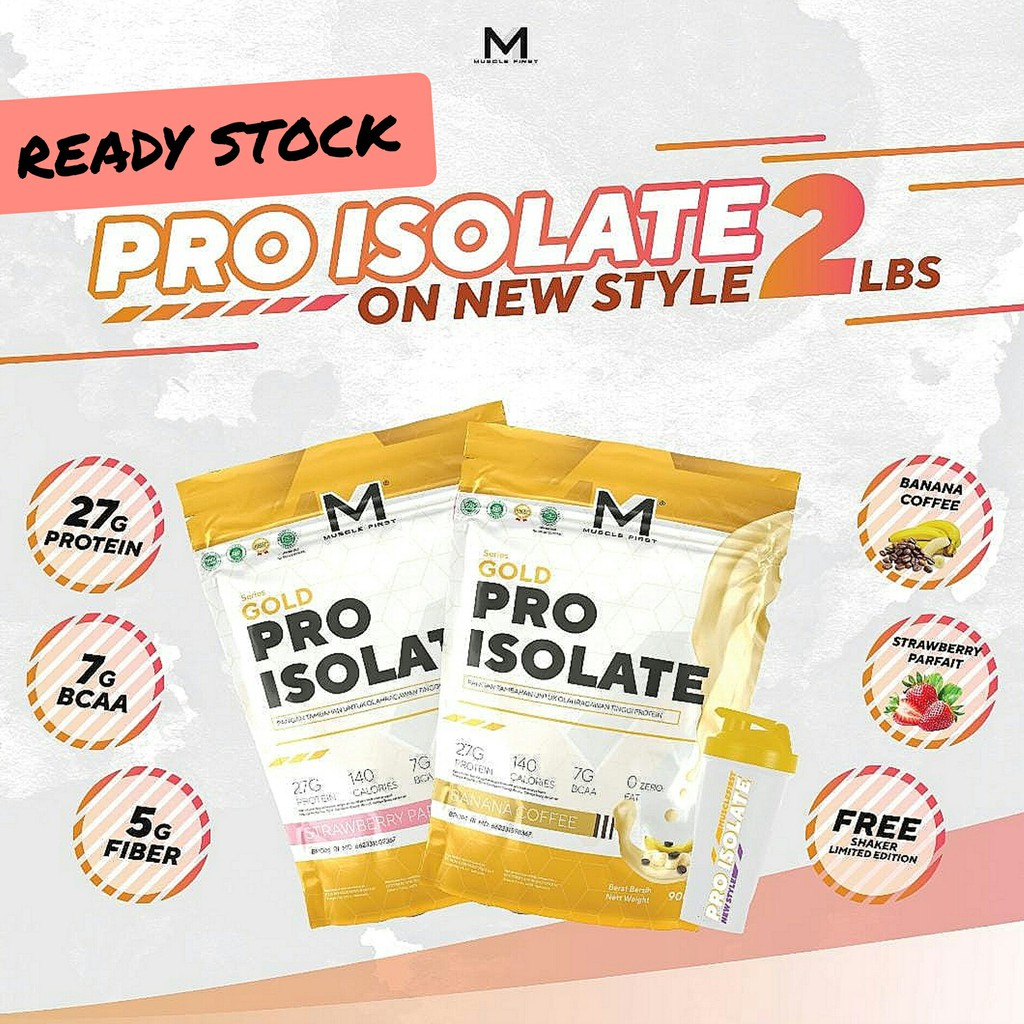 Jual M1 Pro Isolate Whey Protein 2LBS 900 grams - Muscle First Gold 2 ...