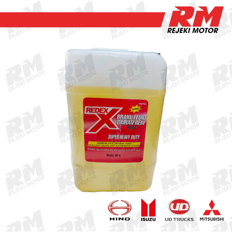 Jual BRAKE FLUID MINYAK REM REDEX DOT 3 KEMASAN JERIGEN 20 LTR | Shopee ...