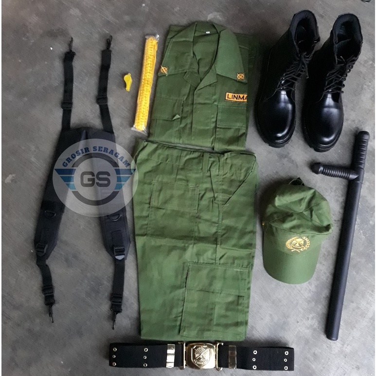 Jual Baju Linmas Full Set Seragam Hansip Full Set | Shopee Indonesia