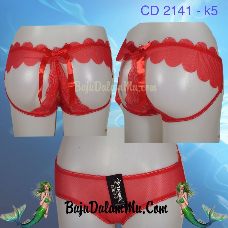 Jual CD Celana Sexy Model G-String Dengan Aksen Pita dan Renda CD 2141-K5 | Shopee Indonesia
