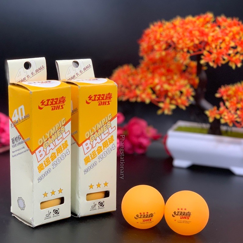 Jual Bola tenis meja DHS kuning 40mm | Shopee Indonesia