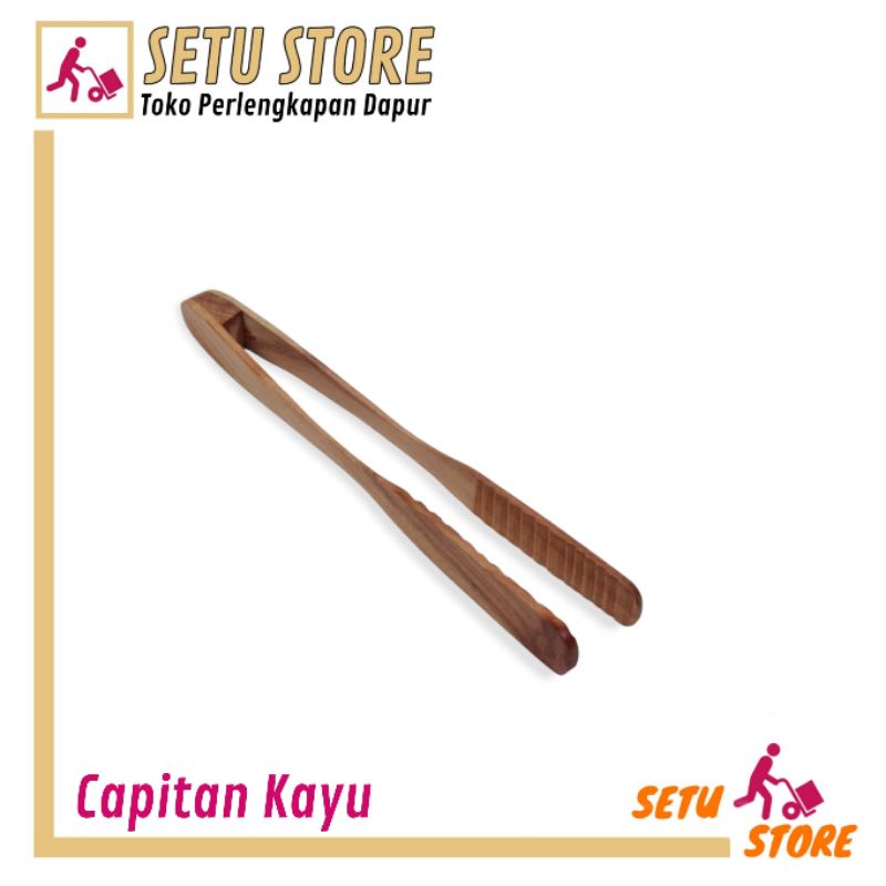 Jual Capitan makanan kayu jepitan makanan foodgrade alat capit gorengan ...
