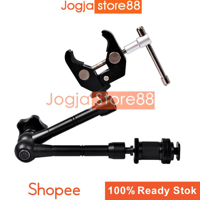 Jual ARM LCD dan Flash kamera Magic Arm + Super Clamp DLSR LCD Flash ...
