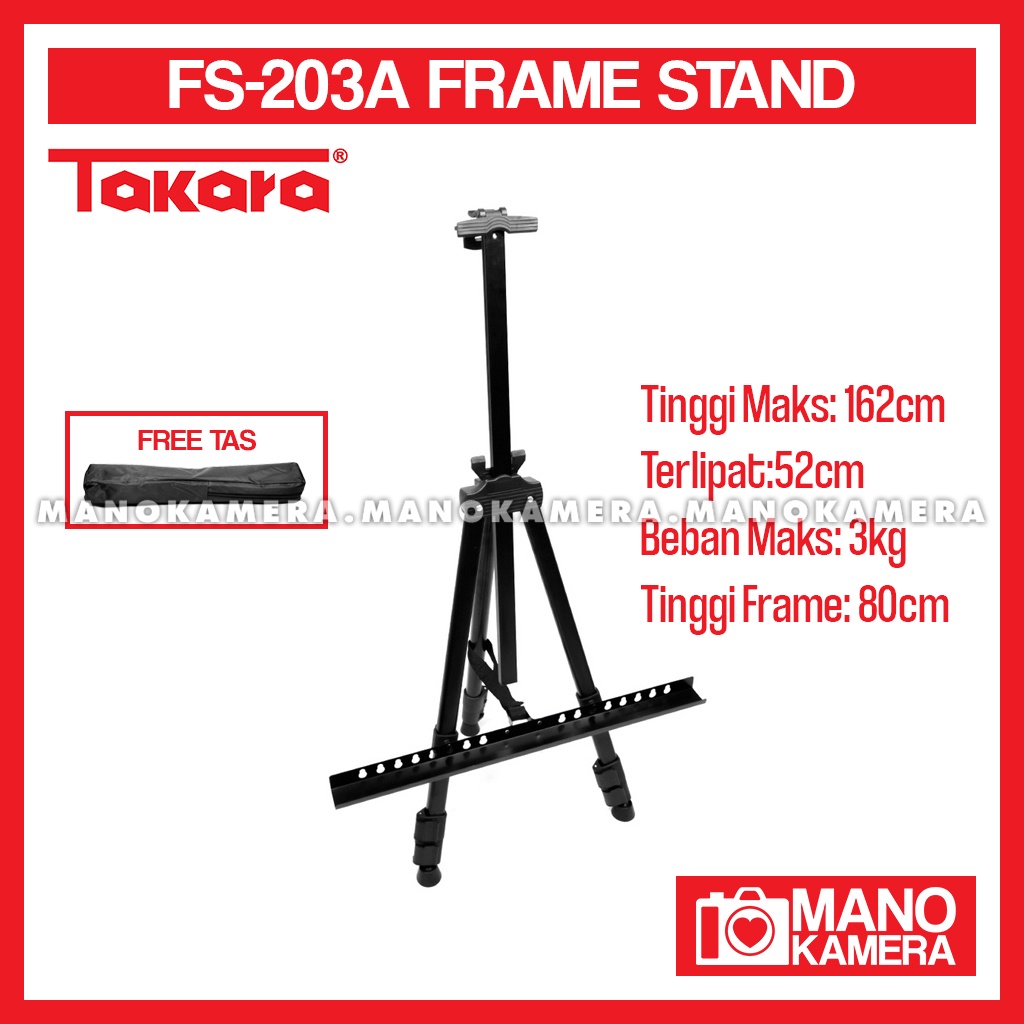 Jual Frame Stand Takara FS-203A Tripod Penyangga Pigura Banner FS 203A ...