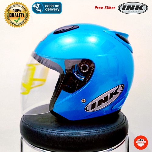 Jual HELM DEWASA MURAH HELM CENTRO HELM INK SNI KW ( CENTRO BIRU MUDA ...