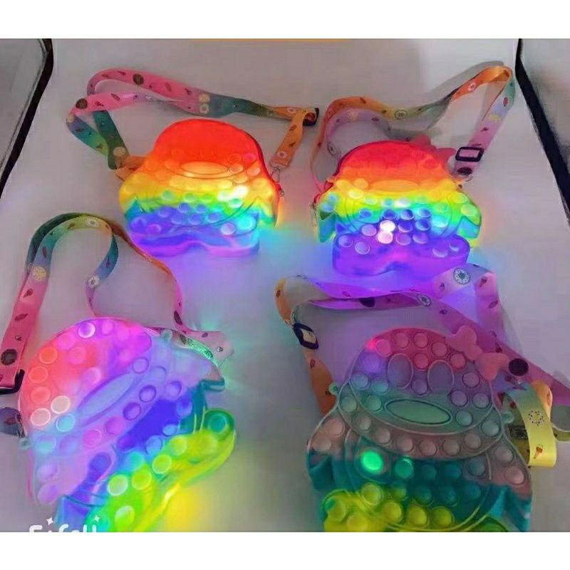 Jual Viral Populer Tas Karakter Pop It Led(lampu) | Shopee Indonesia