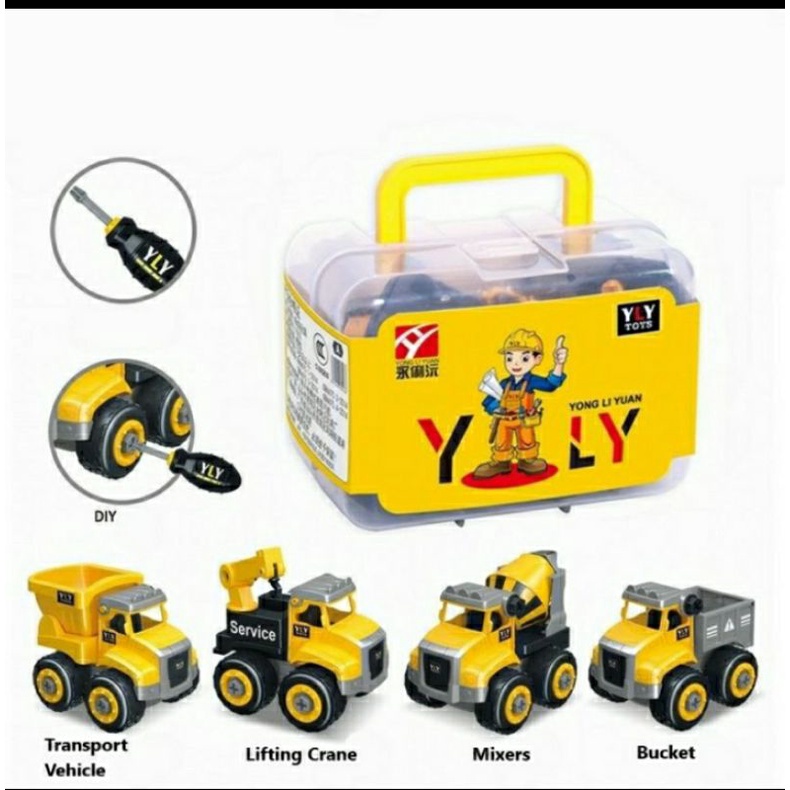Jual Mainan Building Block DIY Series Assembly Truk / Mainan DIY Truk ...