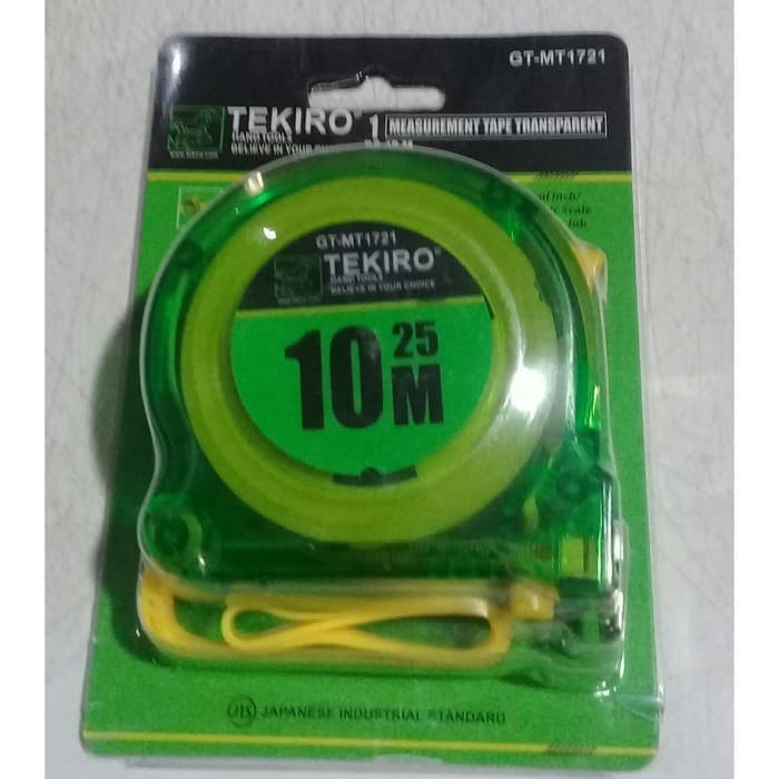 Jual METERAN TRANSPARANT 10M TEKIRO / MEASUREMENT TAPE TRANSPARENT ...