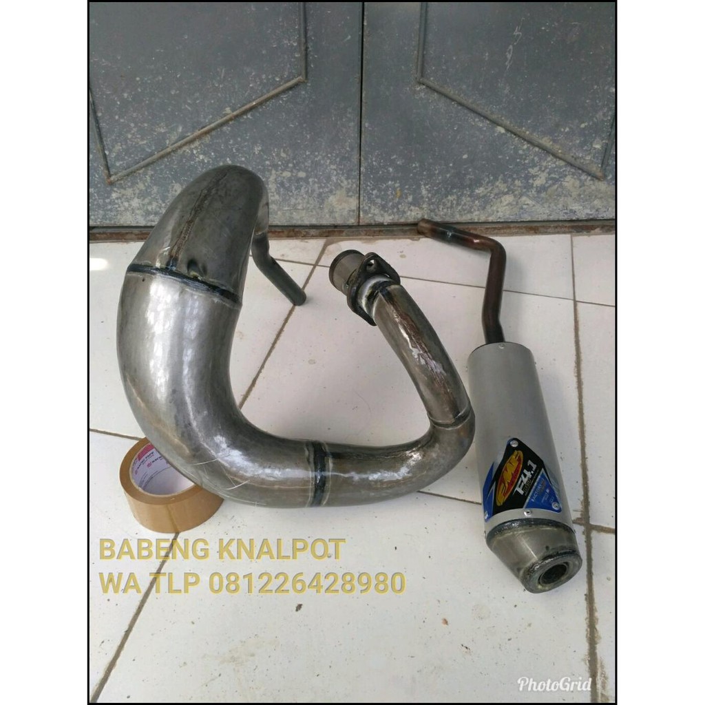 Jual knalpot suzuki ts 125 model KTM galvanis | Shopee Indonesia