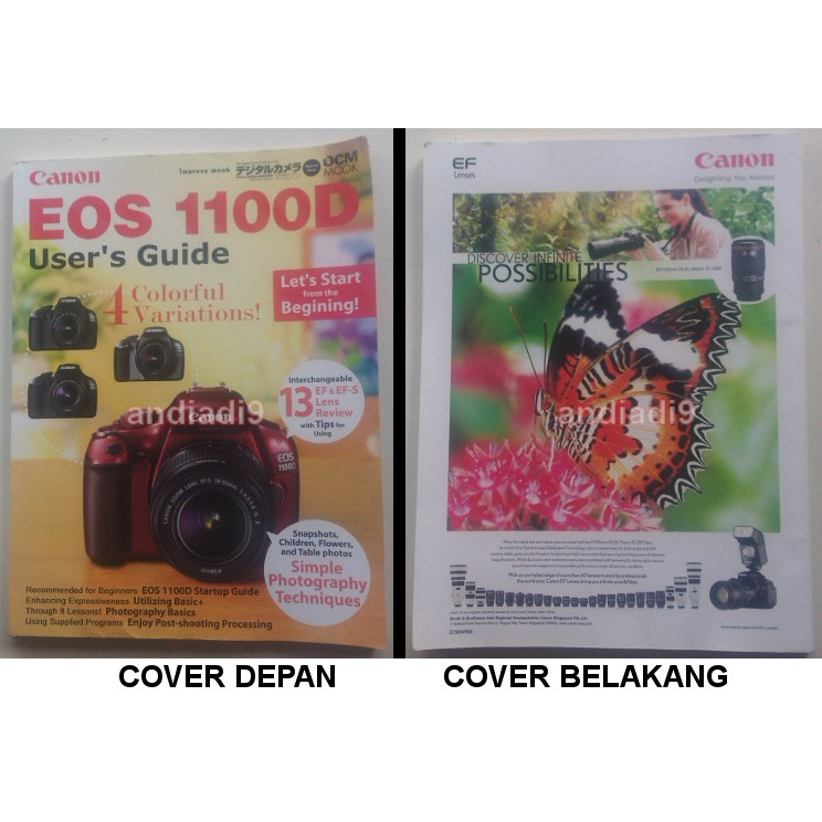 Jual MAJALAH CANON EOS 1100D USER'S GUIDE BAHASA INGGRIS | Shopee Indonesia