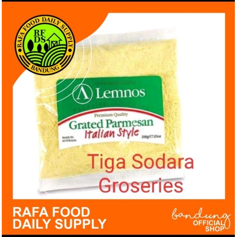 Jual Lemnos Parmesan Cheese 250 GR / Grated Parmesan / Parmesan Parut ...