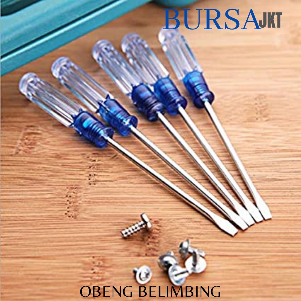 Jual OBENG KECIL BELIMBING PLUS minus - + MAGNET TIPIS | Shopee Indonesia