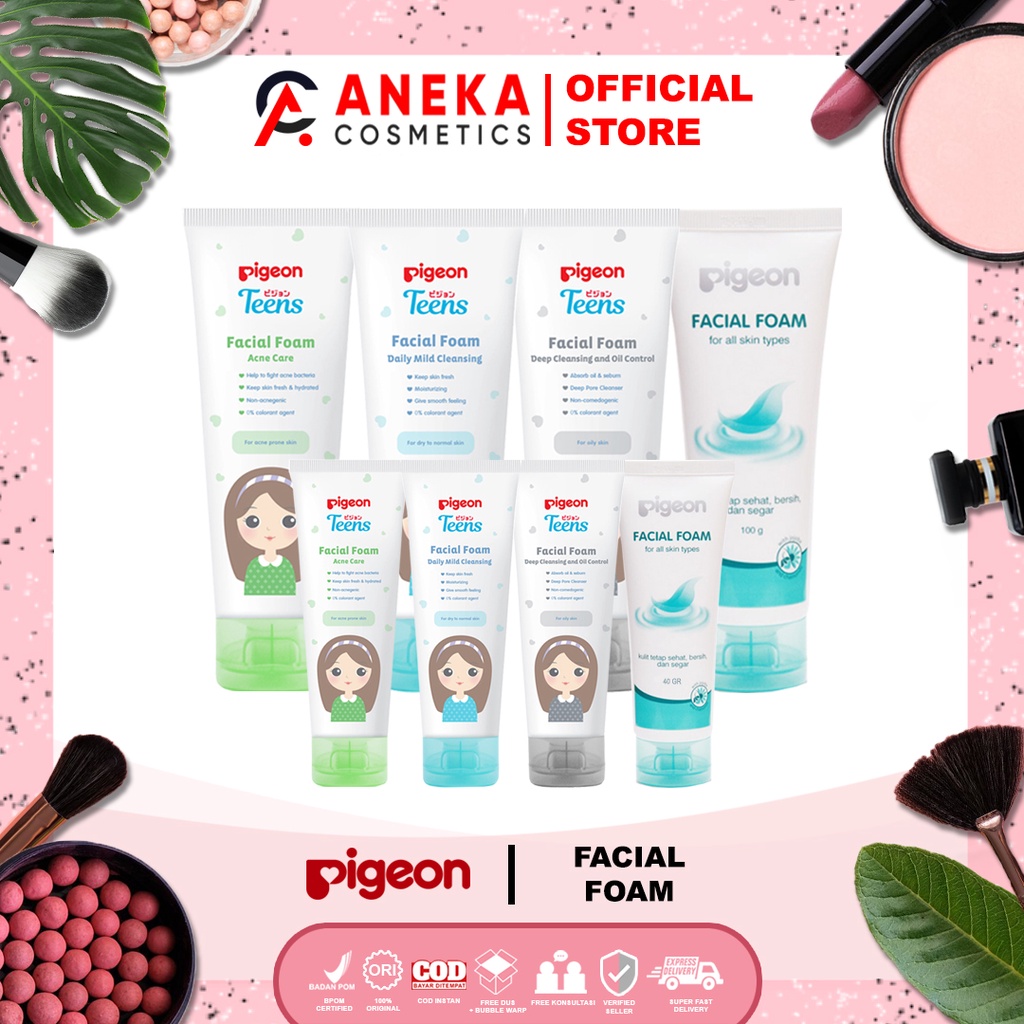 Jual PIGEON Teens Facial Foam Series 100ml & 40ml- Acne Care - Daily ...