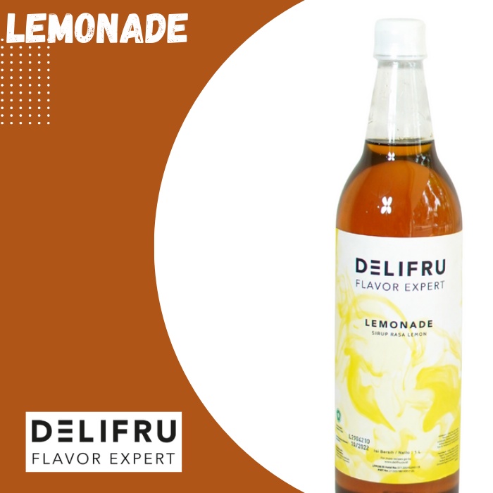 Jual LEMONADE SYRUP 1000 ML - DELIFRU FLAVOR SYRUP | Shopee Indonesia