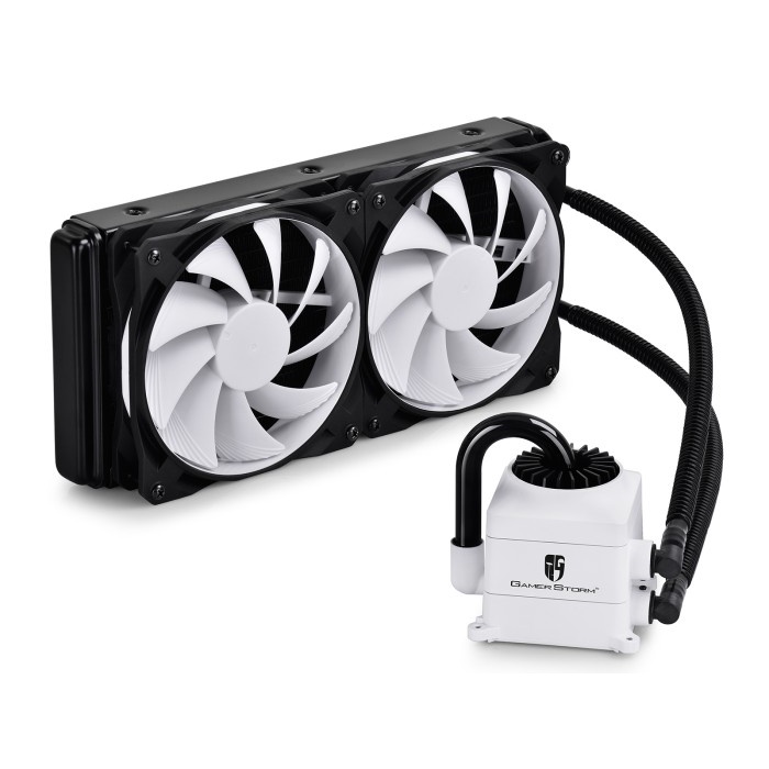 Jual Cooler Cpu fan deepcool captain 240 ex white liquid cooler ...