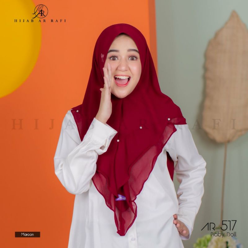 Jual AR 517 Khimar Cantik Hijab Ar rafi | Shopee Indonesia
