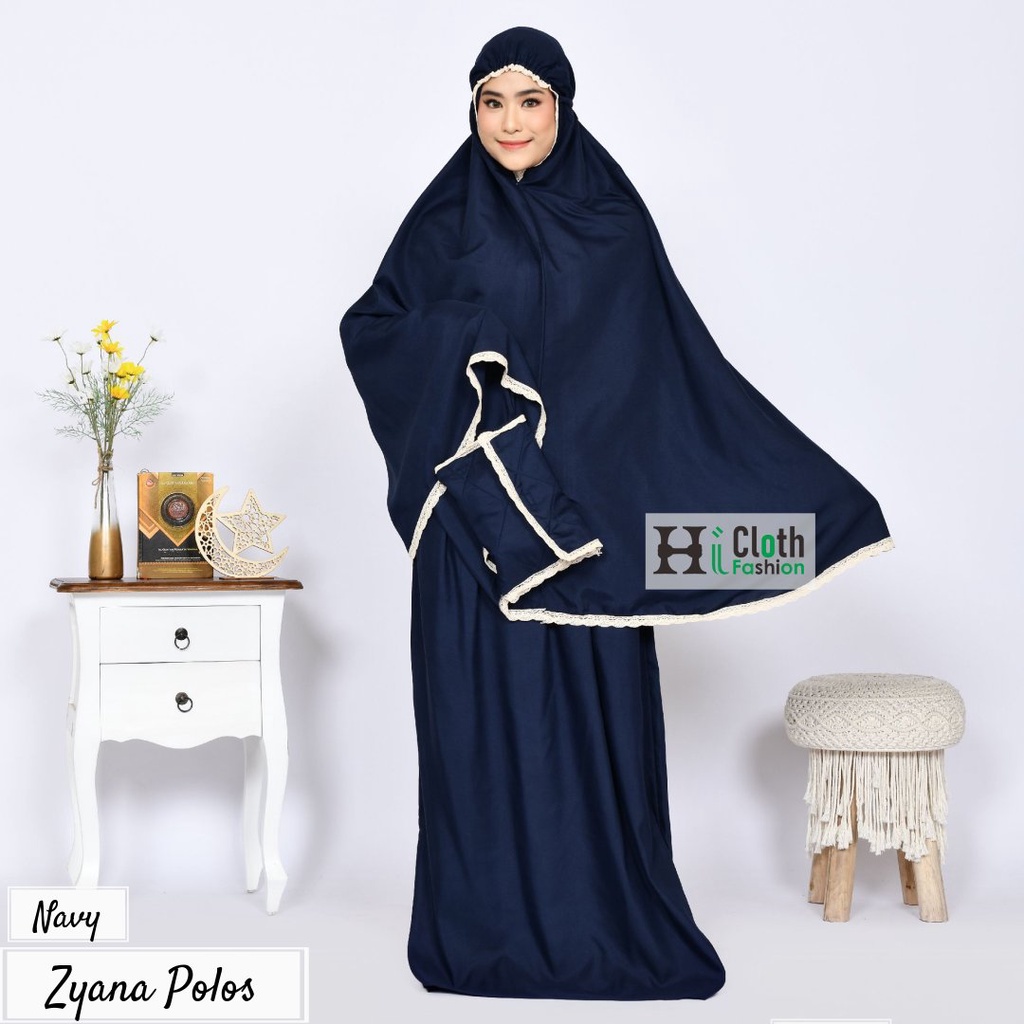 Jual mukena polos katun micro + sajadah sujud yang bisa jadi tas ...
